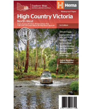 Hema Map Vic High Country - North Western Map — Bluey's Hunting & Fishing